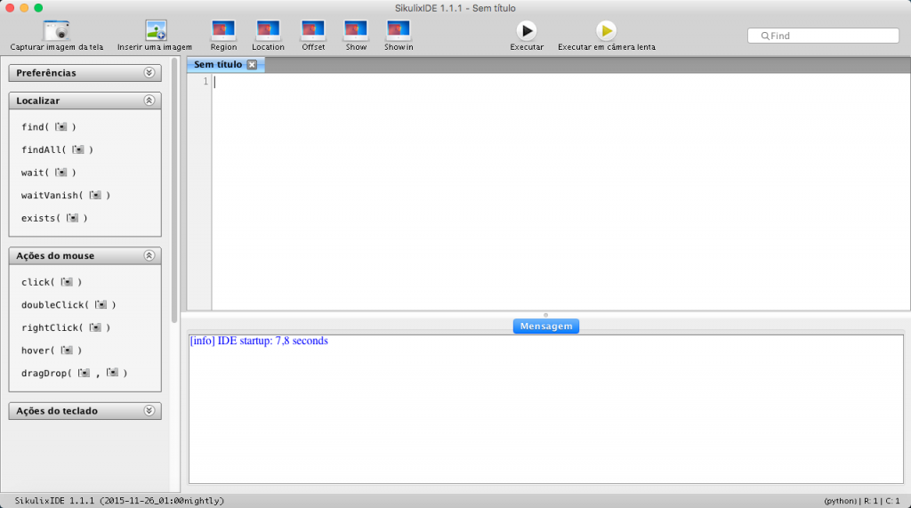 SikuliX Parte 1 – IDE – Vanilton Blog